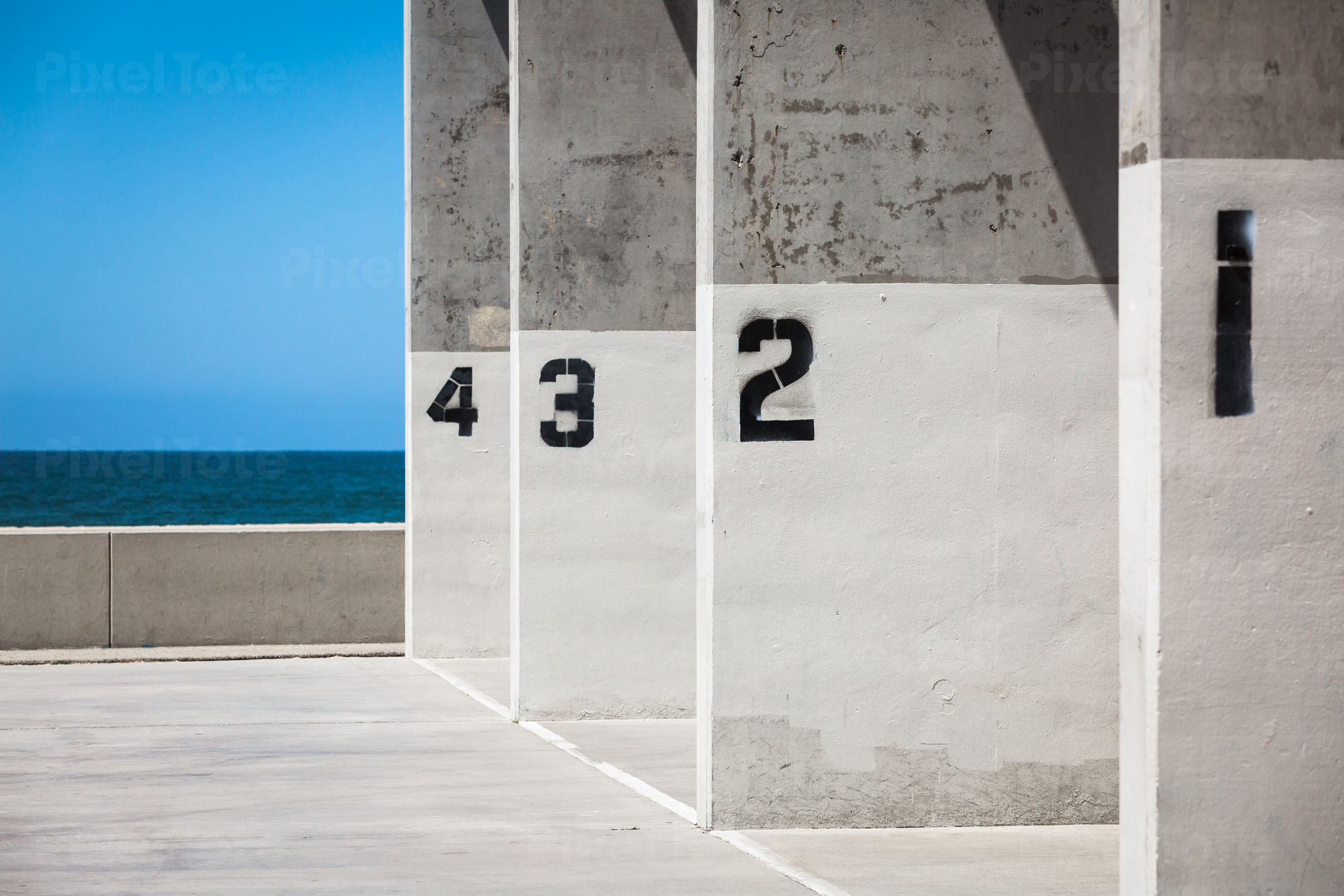 Concrete Outdoor Squash Courts Stock Photo - PixelTote
