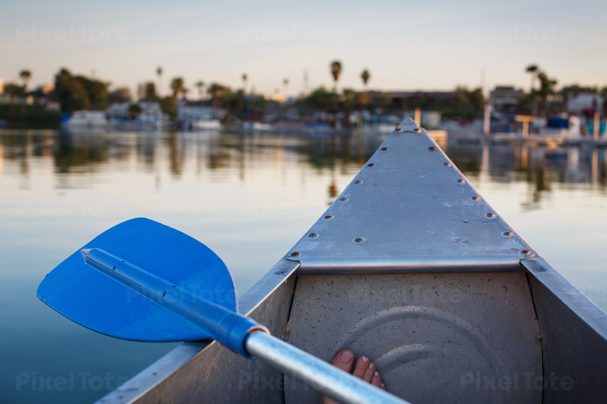 Front Section of a Canoe and Stock Photo - PixelTote