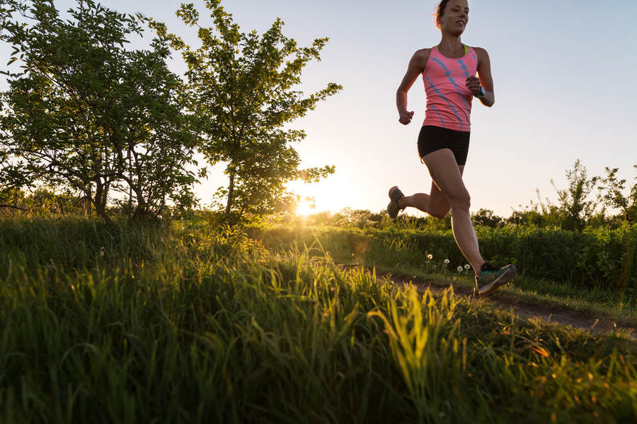 Low-Angle View of an Athletic Stock Photo - PixelTote